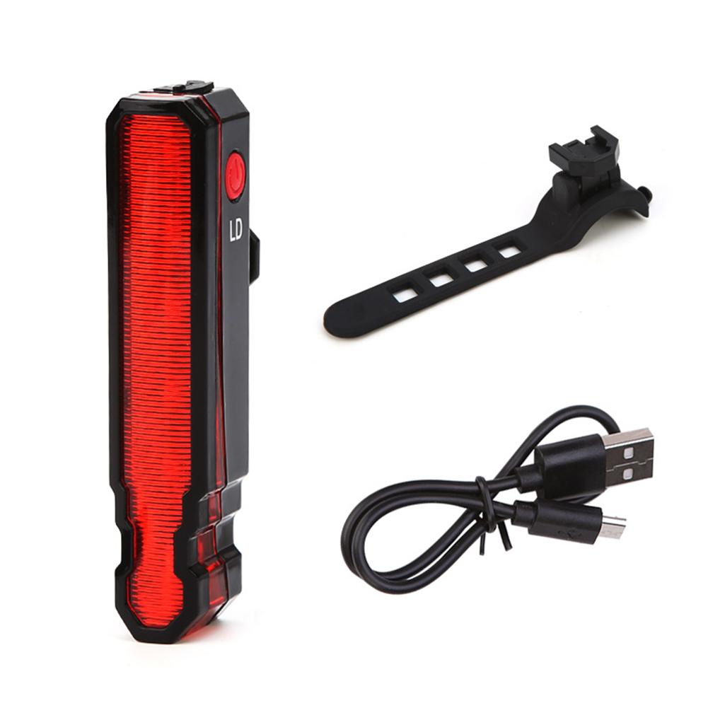 Buy USB Rechargeable LED Bike Tail Light Night Running Warning Bicycle ...