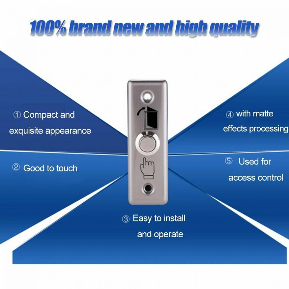 Buy Stainless Steel Door Exit Push Release Button Switch For Access Control at affordable prices ...