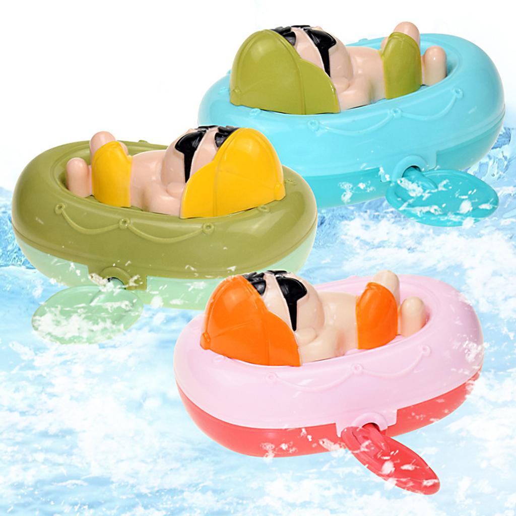Buy 3PCS Baby Bath Swimming Pool Toy Cute Wind Up Rowing Kayak Cool ...