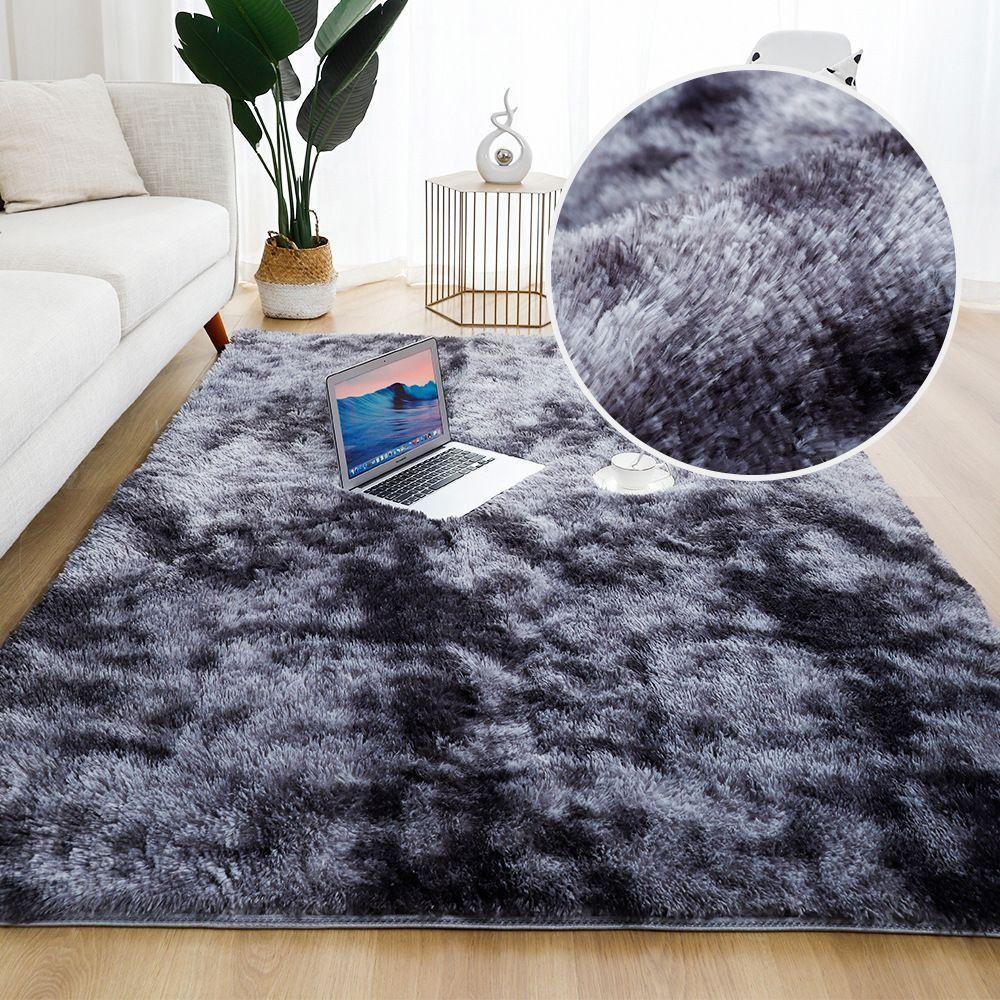 Home Decor Home Textile Bedroom Large Shaggy Rug Carpet Super Soft Mat ...