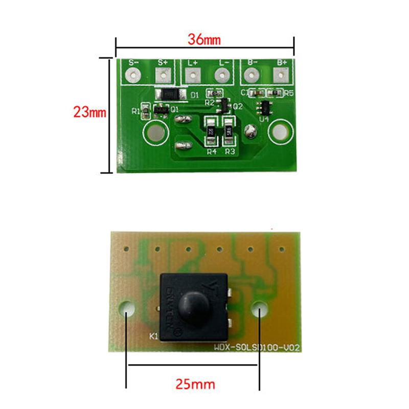Solar Lamp Controller Module 3.7V 1A Lithium Battery Control Circuit ...