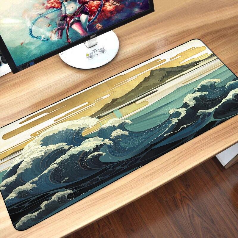Buy 80x30cm Large Gaming Mousepad Locking Edge Anime Computer Rubber ...