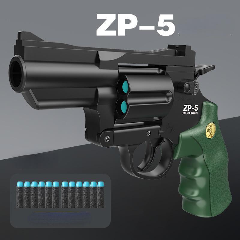 Buy Zp-5 revolver shell throwing toy gun can launch revolver simulation ...