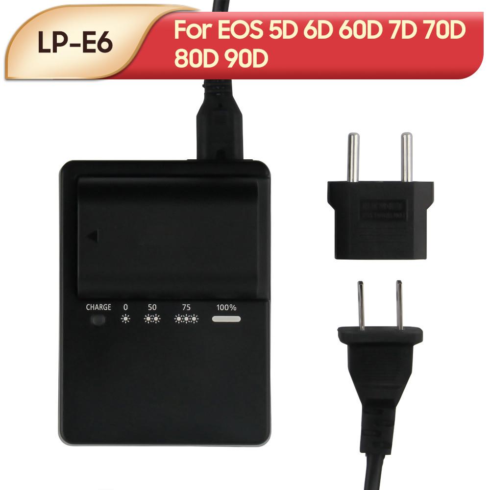 Buy LP-E6 LPE6N Replacement Camera Battery For EOS 5D3 5D4 7D Mark II 6D 60D 7D2 70D 80D 90D ...
