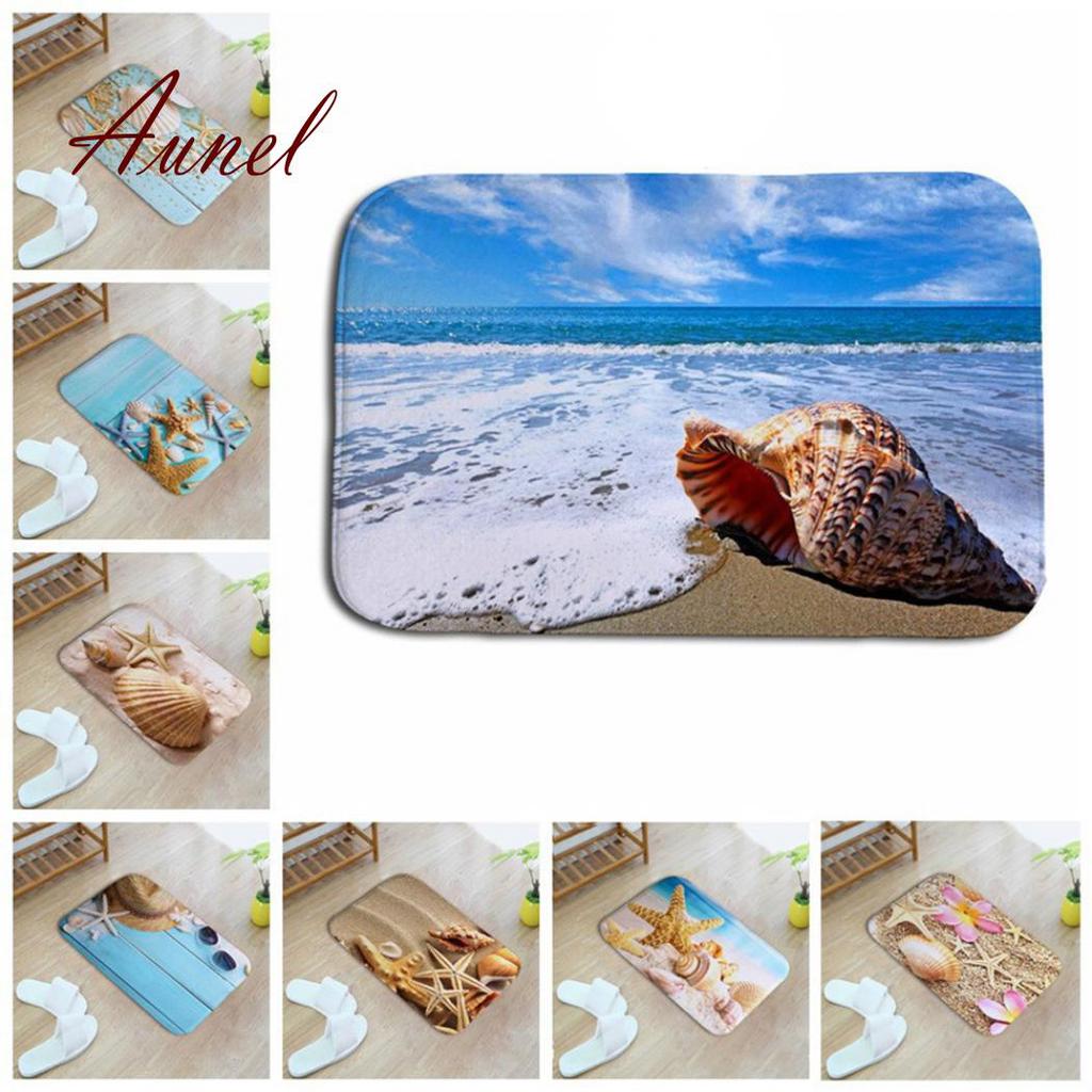 Buy Sea Shell Home Bathroom Kitchen Anti-Slip Floor Mat Bedroom Carpet ...
