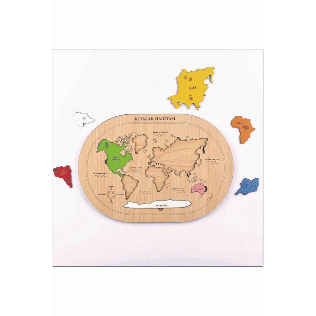 Educational Developer Continents Map And Find Plug Alphabet Set Of 2 ...
