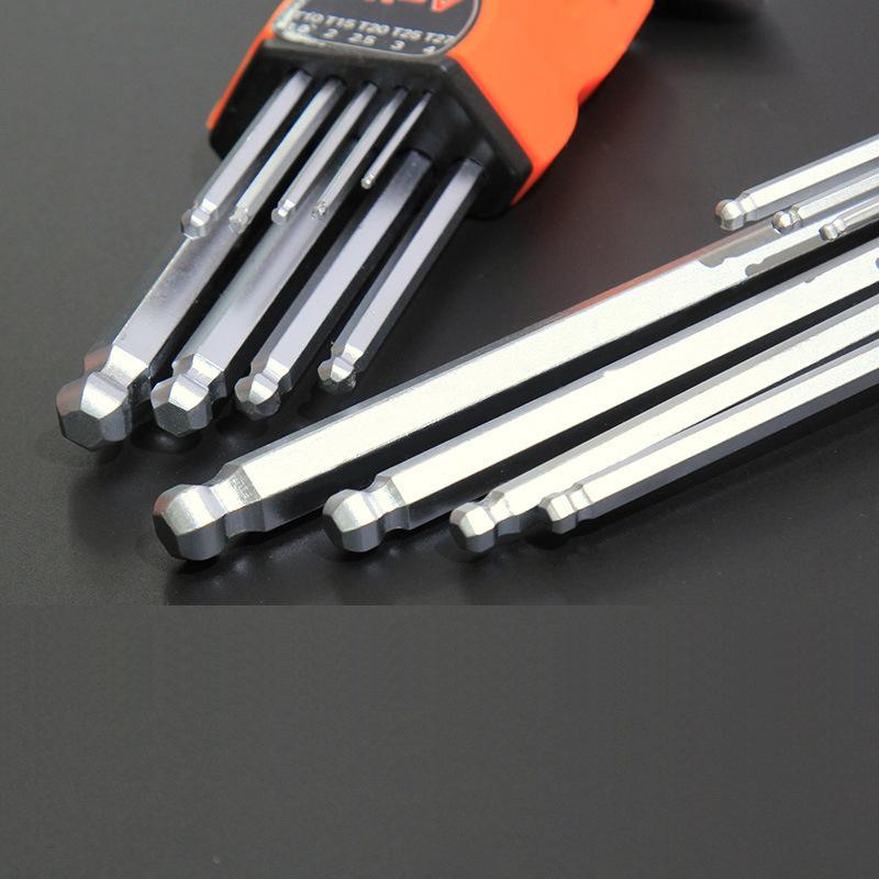 Buy 9 PCS Metric Multifunction Combination Tool Socket Head Wrench Set ...