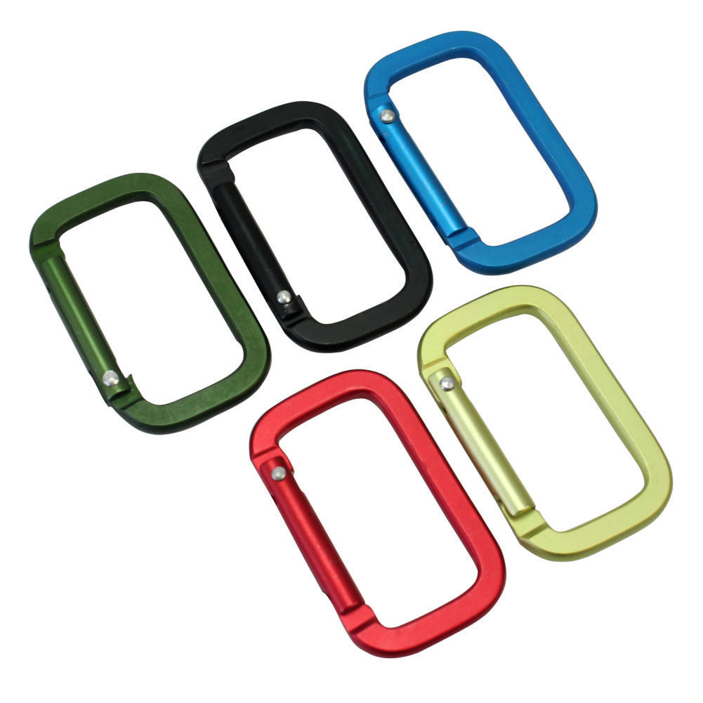 Buy High Quality 5x Rectangle Shape Carabiner Clip Snap Hook Key Chain ...
