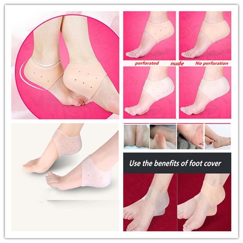 Buy Creative Silicone Heel Cover Heel Socks Heel Anti-cracking ...