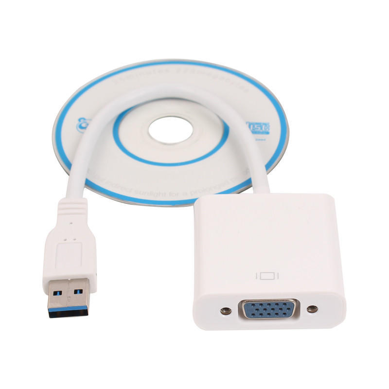 Buy USB 3.0 To VGA Video Graphic Card Display External Cable Adapter ...