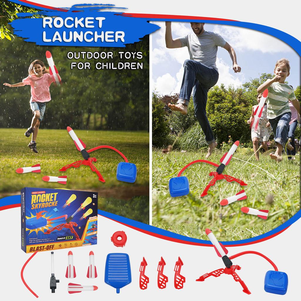 [Tanya]Foot Stomp &Launch Action Rocket Cultivate Parent-child ...