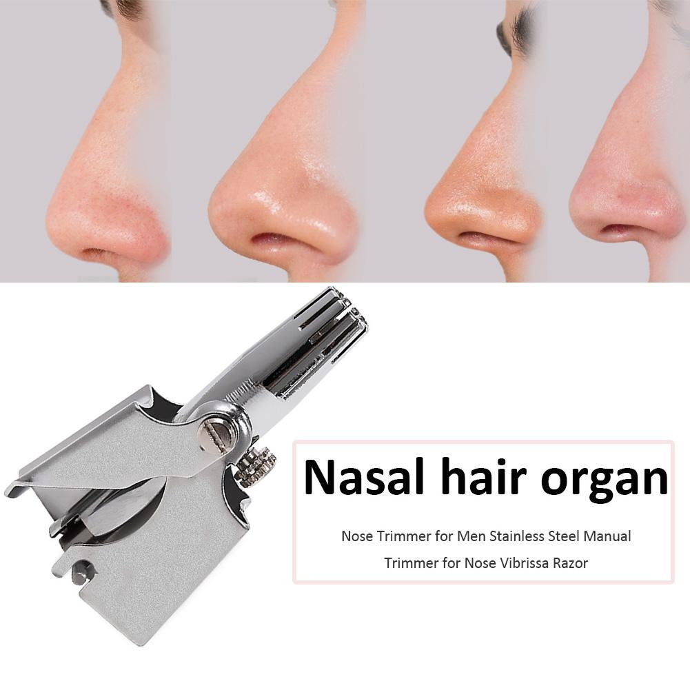 Buy Nose Trimmer for Men Stainless Steel Manual Trimmer for Nose Razor ...