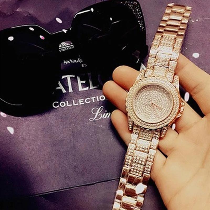 Cheap Women Watch Fashion Bling Casual Ladies Female Quartz Watch ...