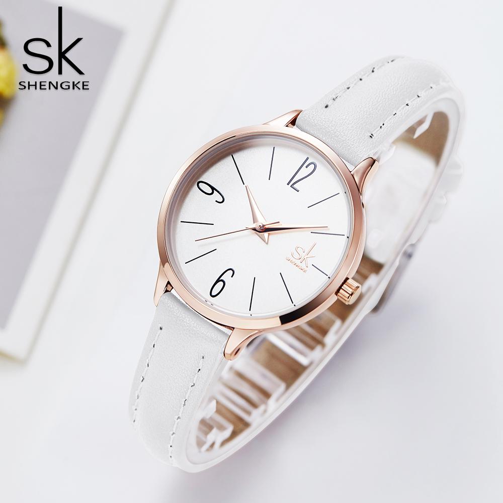 Buy 2019 Fashion Women Watches Simple Rose Gold Leaher Lady Watch ...