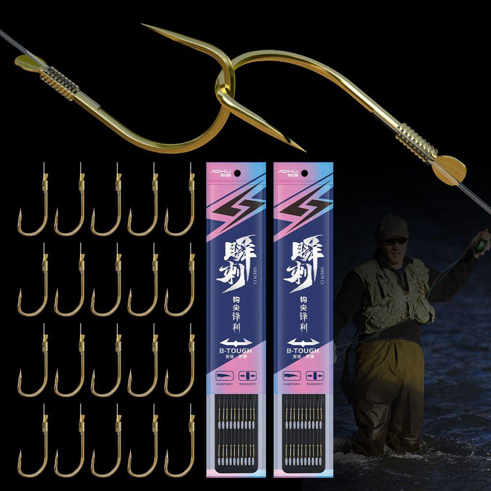 Buy Sharp Accessories DIY Bait Hook Fishing Hooks Double Hook Fishing ...