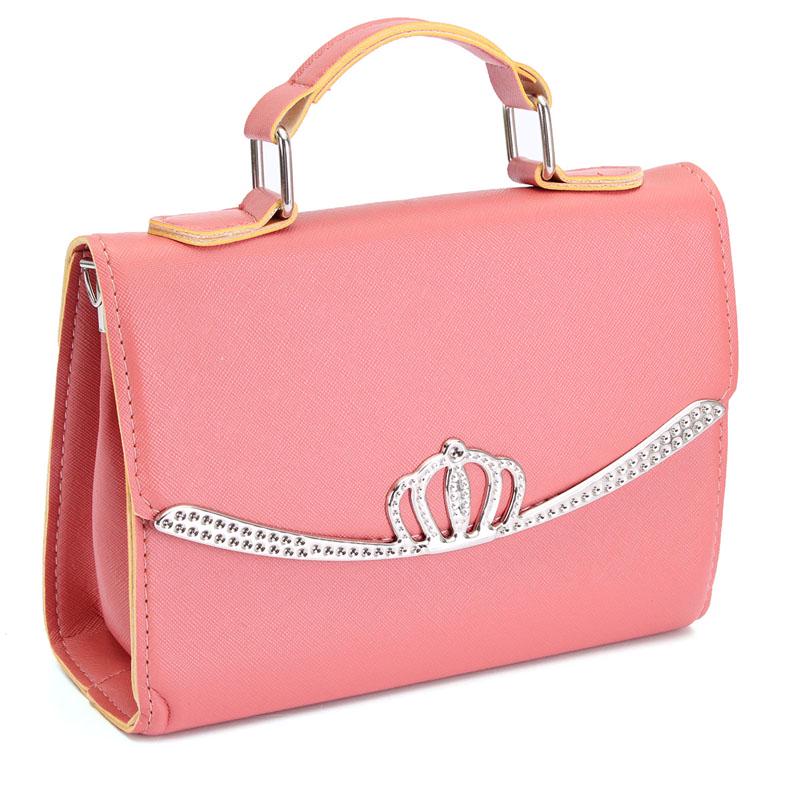 Buy Women PU Leather Shoulder Messenger Crossbody Elegant Crown Bag ...
