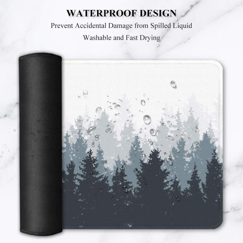Cheap Gaming Tree Pattern Non-Slip Grey Forest Mouse Pad Desk Pad Mice ...