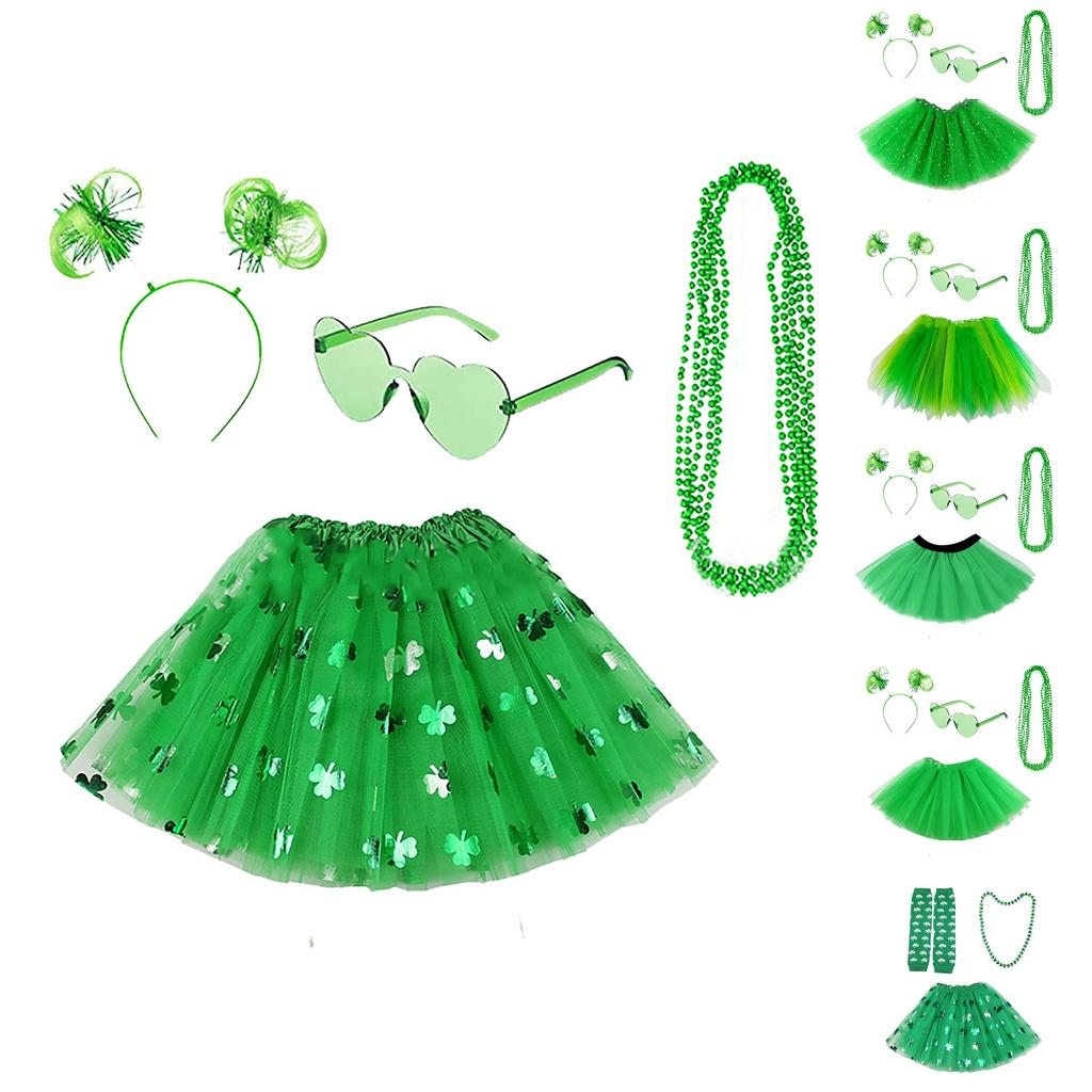 Cheap (Kung Pao Chicken)St. Patrick's Baby Clothing Short-sleeved Romper Green Skirt Hair ...