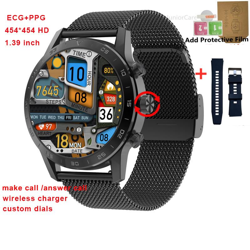 Buy 454*454 HD Screen KK70 Smart Watch Men Phone Call Wireless Charger ...