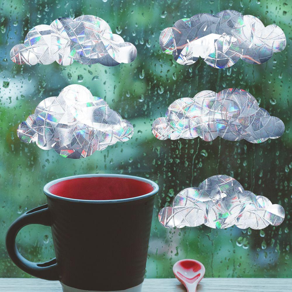 Cheap Refraction Colorful Cat Moon Window Grilles Glass Wall Decals ...