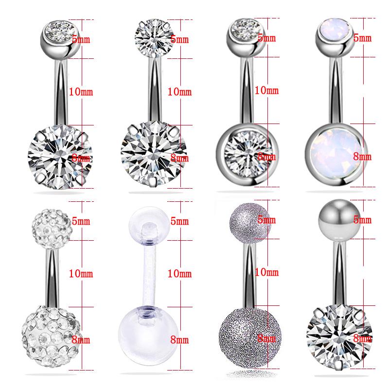 Buy Belly Body Set Navel Steel Ring Ring Jewelry Button Piercing ...
