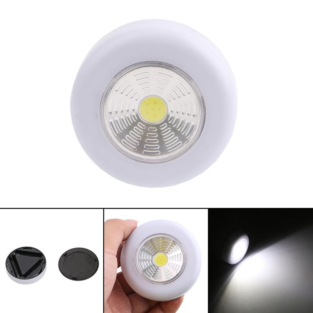Buy COB Night Light Home Kitchen Under Cabinet Closet Push Stick On ...