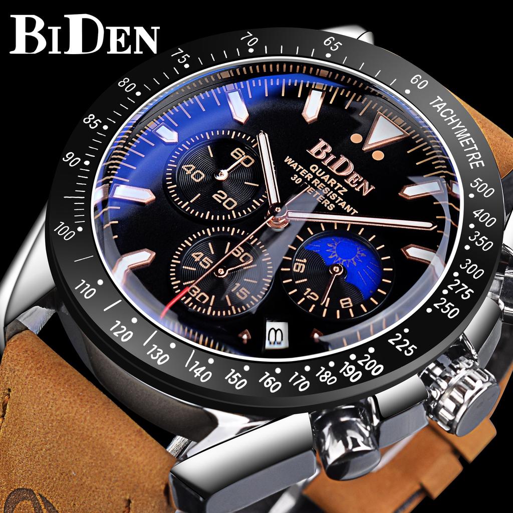 Buy 3 Dial Men Quartz Watch Chronograph Watches Man Business Watches ...