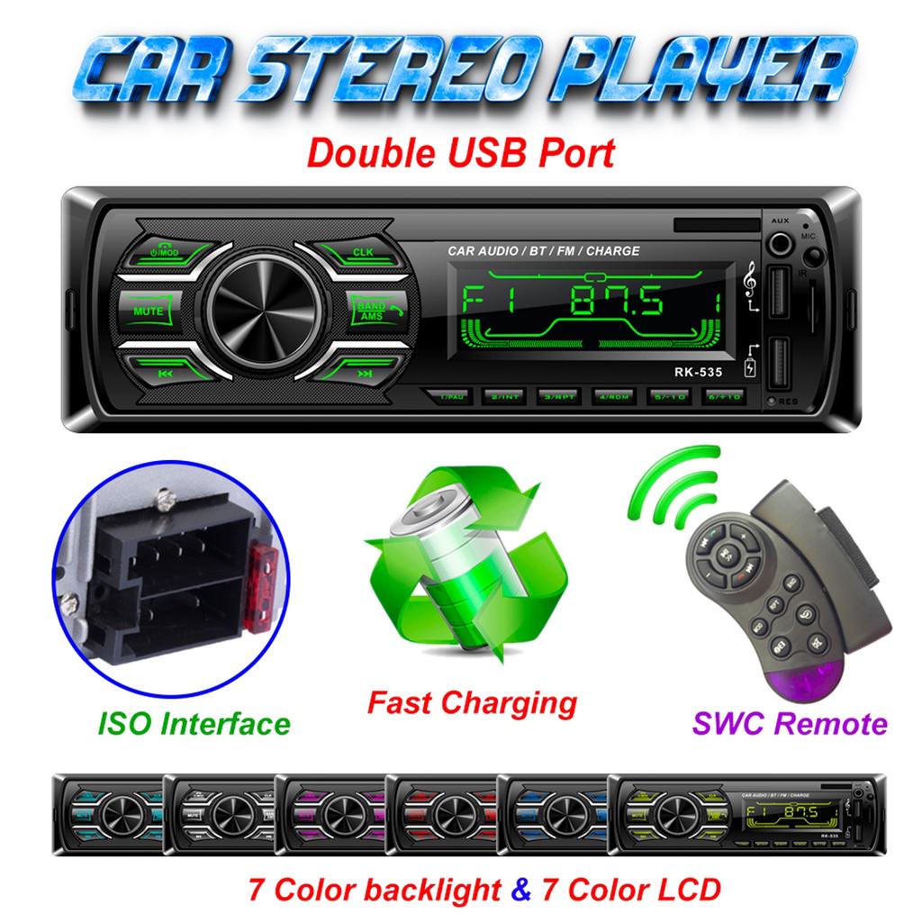 Buy RK-535 Car Stereo Radio MP3 Audio Player with Remote Control ...