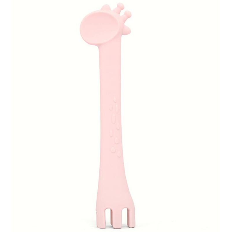 Buy Newborn Baby Training Spoon Giraffe Shape Tableware Utensils 1Pc ...