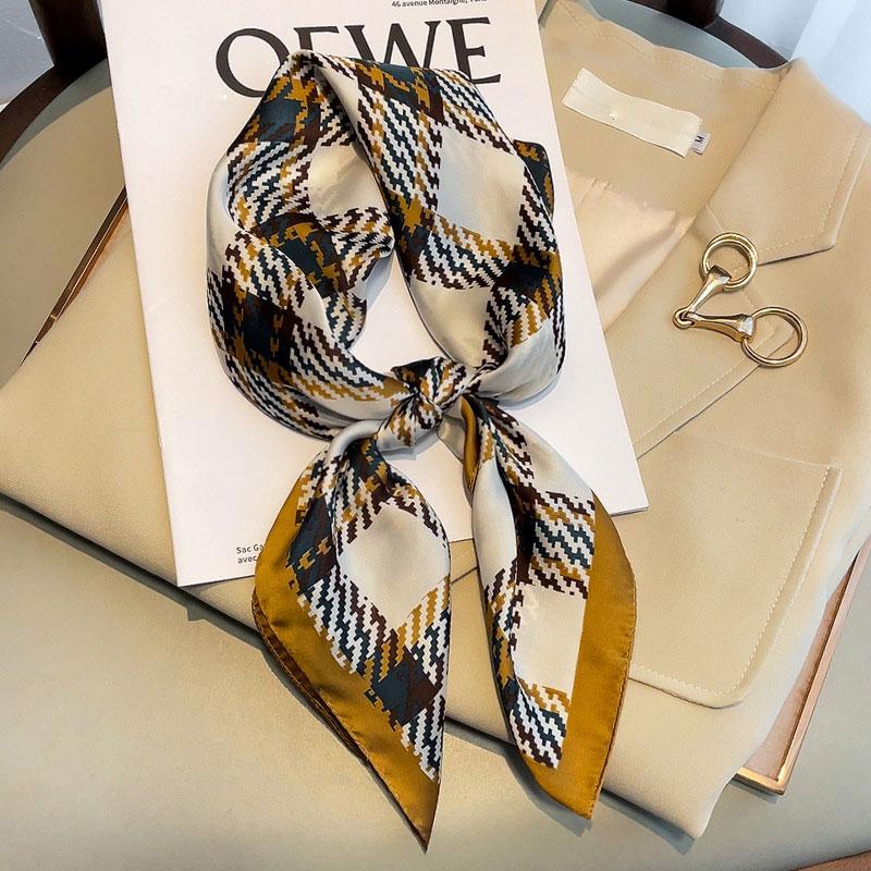 Buy New Silk Scarf Hair Band Square Scarves Fashion Shawl And Wrap Head ...