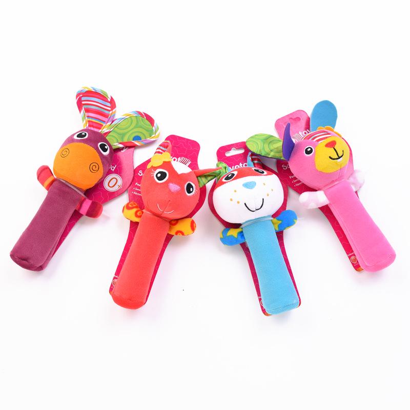 Cheap Hand rattle to soothe hand-grabbed animals BB Stick baby Baby ...