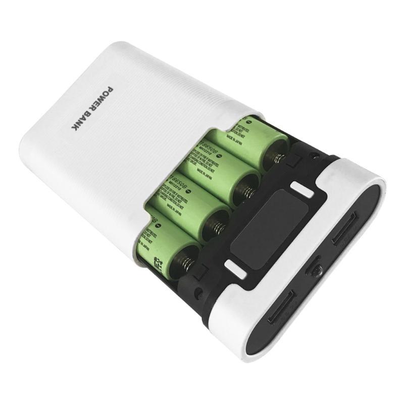Buy Anti-Reverse Portable Power Bank Box 4x 18650 DIY Display Battery ...