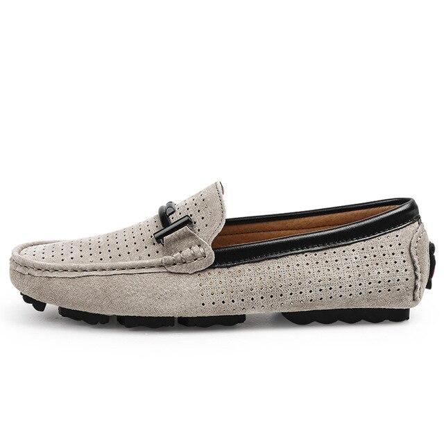 FIXSYS Suede Man Casual Shoes Men Loafers Slip on Driving Shoes Summer ...