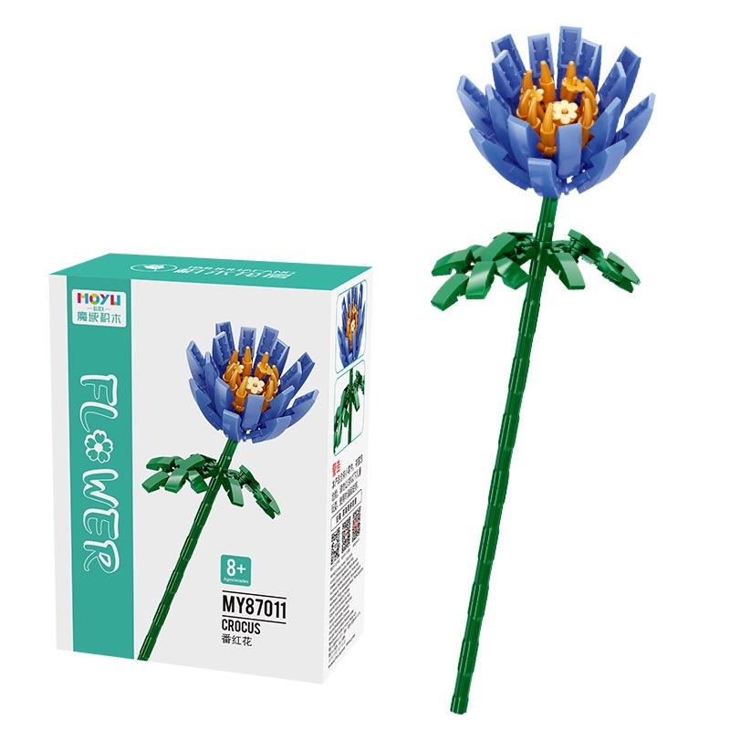 Buy Building Block Bouquet Blue Enchantress Small Particles Compatible ...