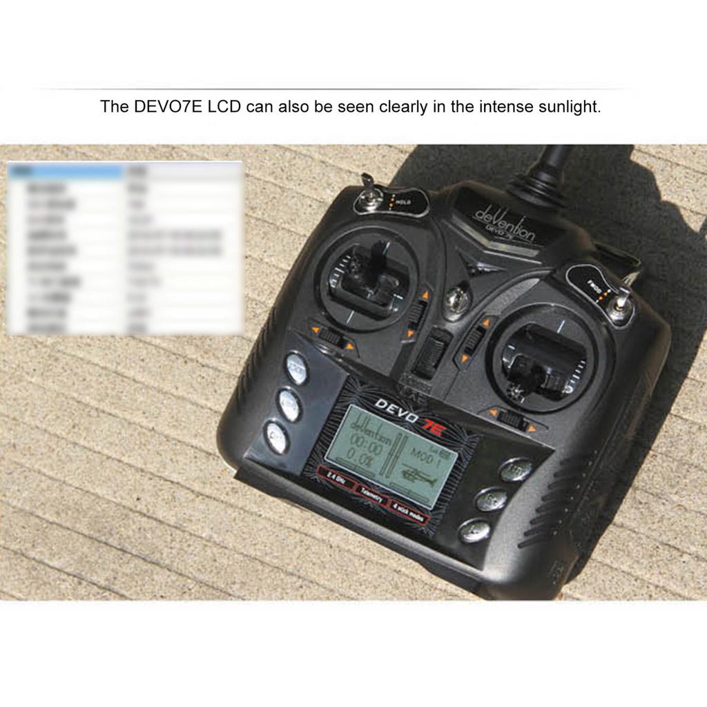 Buy Walkera Devo 7E Radio Control 7 CH 2.4G Transmitter for Helicopter ...