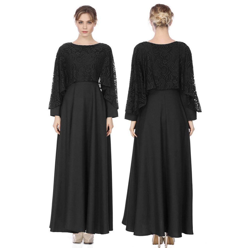 Buy Muslim Ladies National Wind Robes Long Dress Clothing at affordable ...