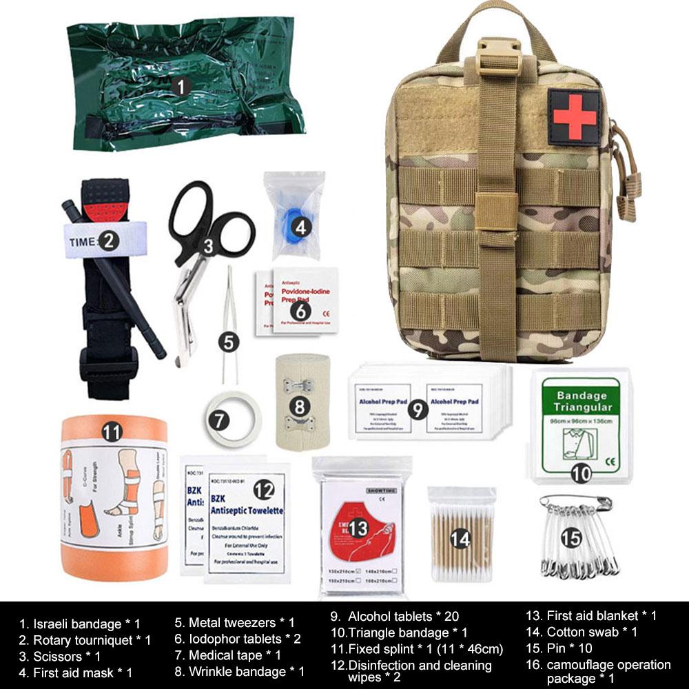 Buy 46PCS/Set IFAK Trauma Kit First Aid Medical Pouch Emergency Survival Gear Outdoor Camping ...