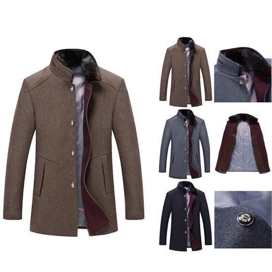 Buy DAWNONLINE Factory Direct Sales Men 'S Casual Wool Fashion Business ...