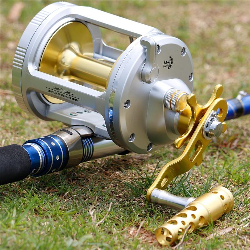 Buy Fishing Reels Trolling Metal Silver Fishing Reel Round Fishing Reel ...