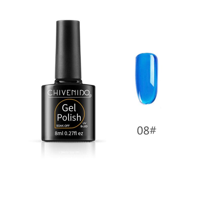 Buy Summer Attribute Translucent Neon Color Uv Nail Gel Soak Off Gel Polish 8ml Jelly Nails At