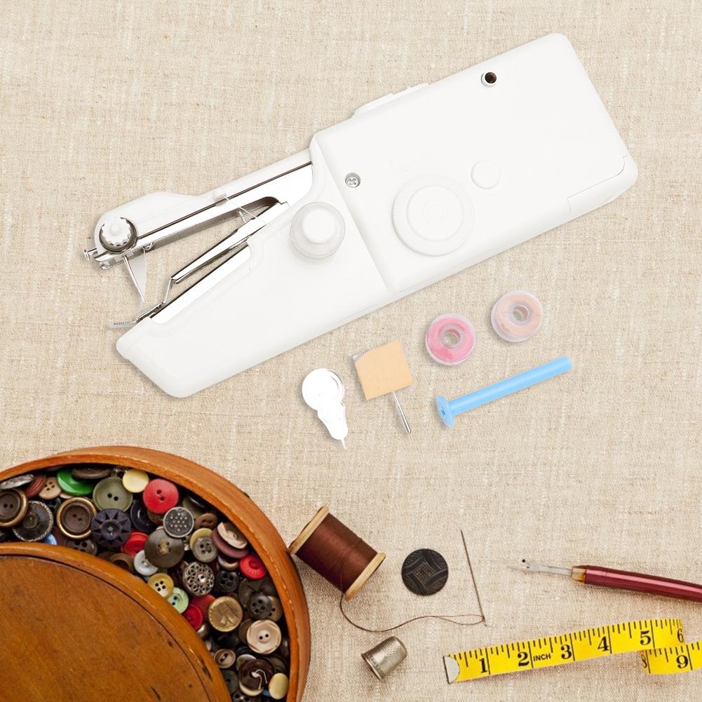 Buy Mini Handheld Electric Sewing Machine Set with Needle Threader ...
