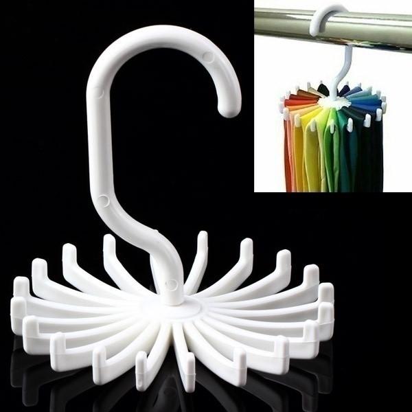 1pc Rotating Tie Rack Adjustable Tie Hanger Holds 20 Neck Ties Tie ...