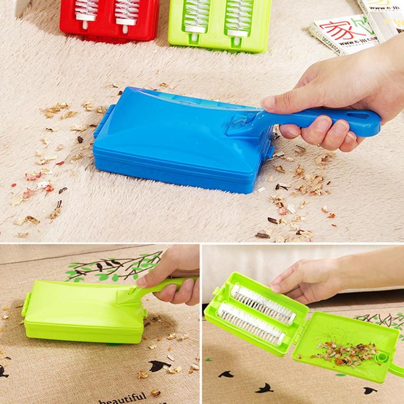 Buy Handheld Carpet Table Sweeper Crumb Dirt Fur Brush Cleaner Roller ...
