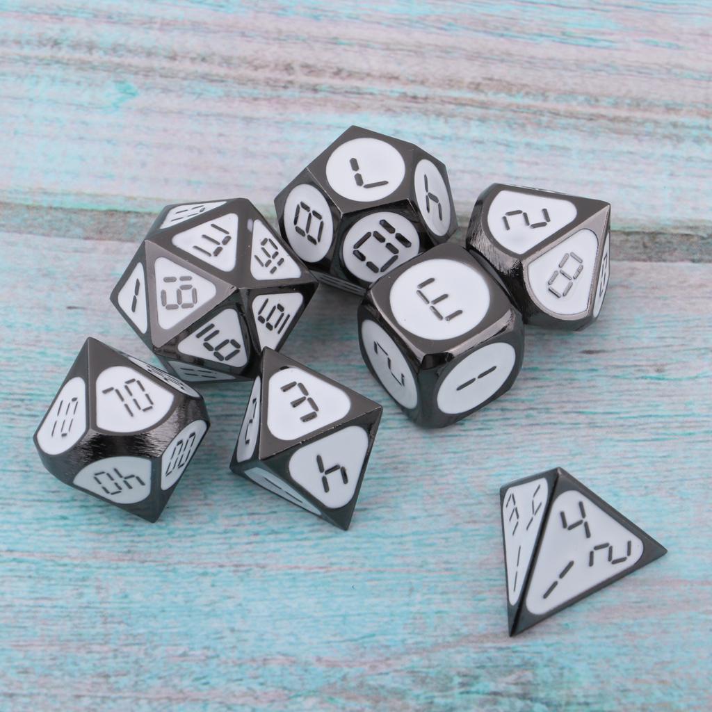 7 Pack Multisided Dice D4 D6 D8 D10 D12 D20 Dices DND MTG RPG Wargame ...