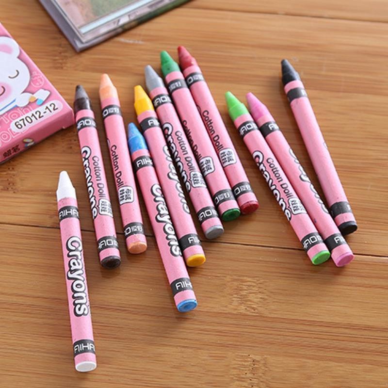 Cheap 8/12/24Pcs/Set Crayon Stick Colored Kid Painting Sketching Art ...