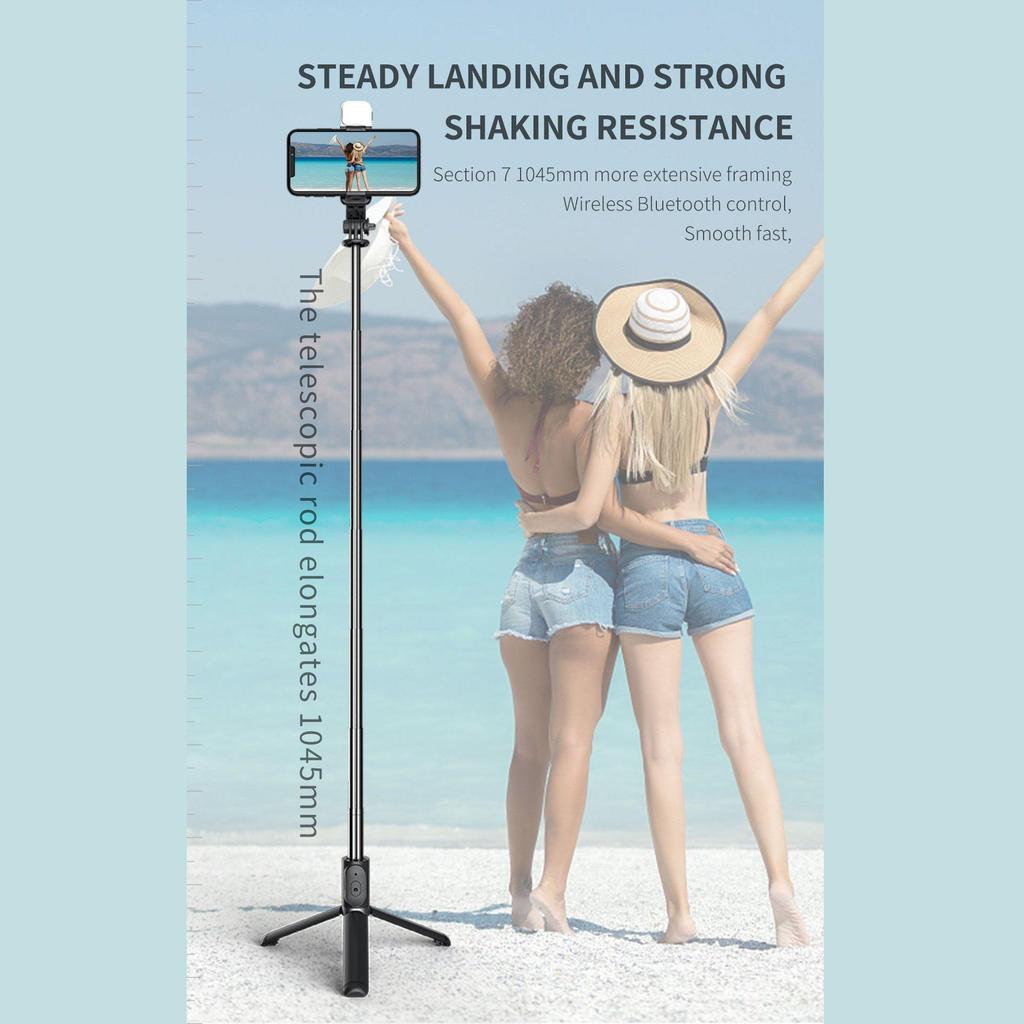 Buy Wireless Bluetooth-compatible Selfie Stick Foldable Mini Tripod ...