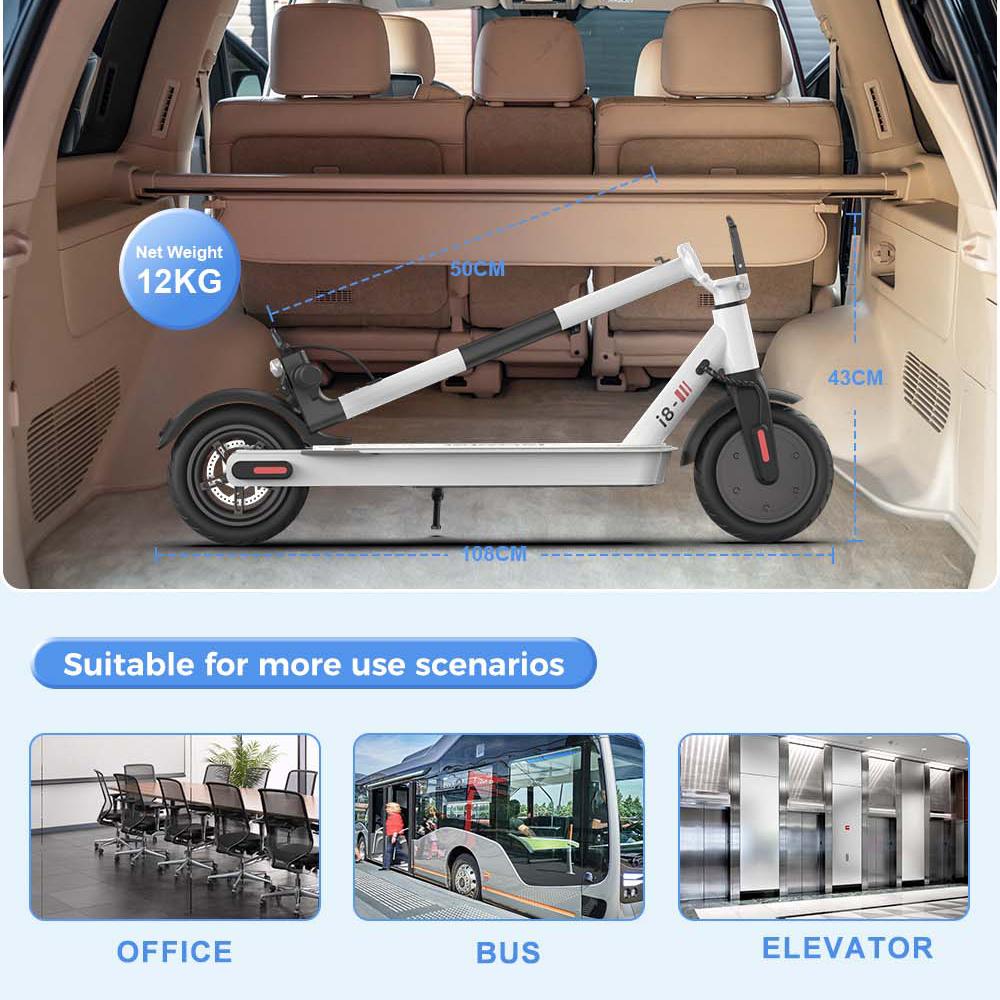 Buy Electric Scooter iScooter i8 Cool pedal lights 8.5 inch penumatic ...