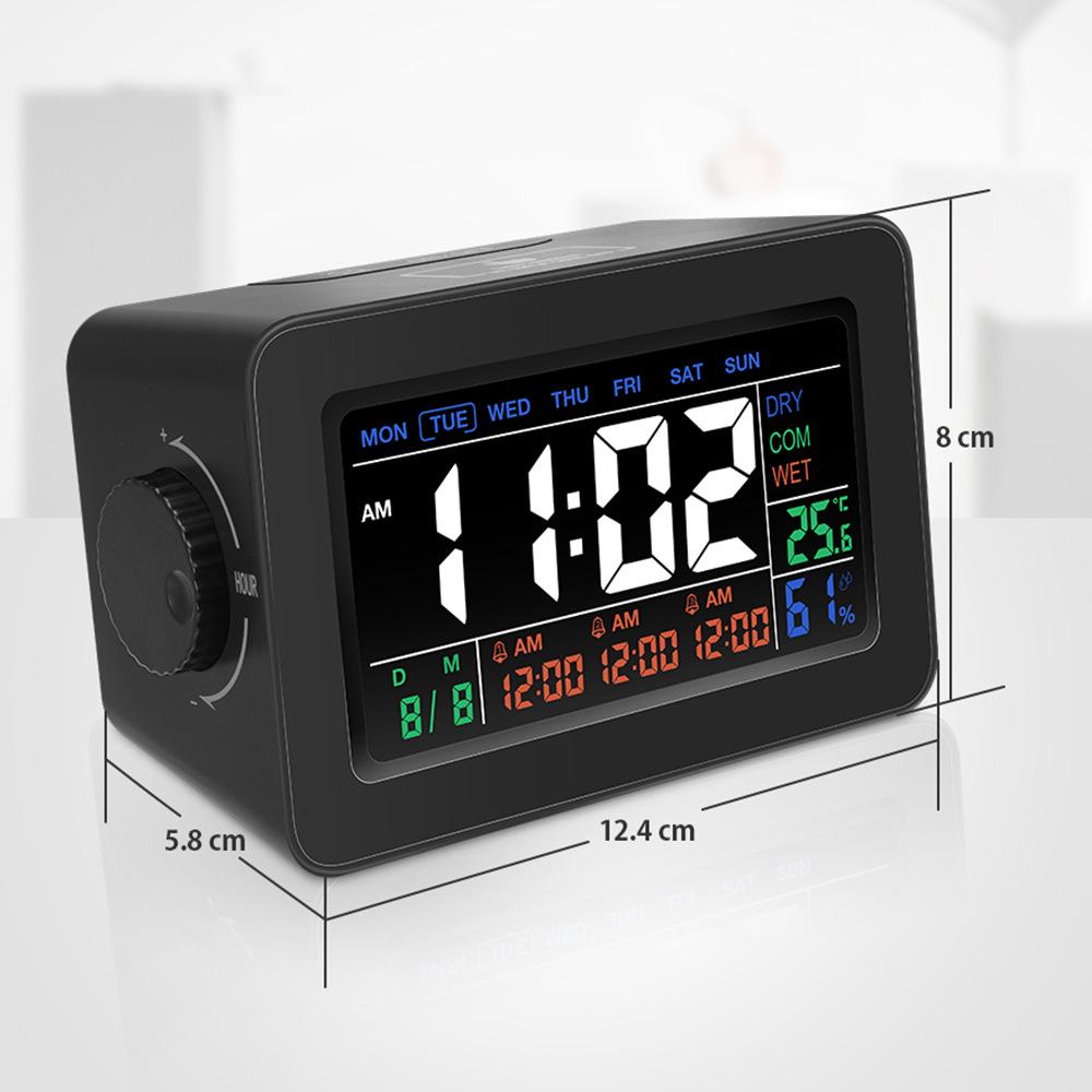Digoo DG-C1R Digital Alarm Clock Date Temperature Humidity Clock with ...