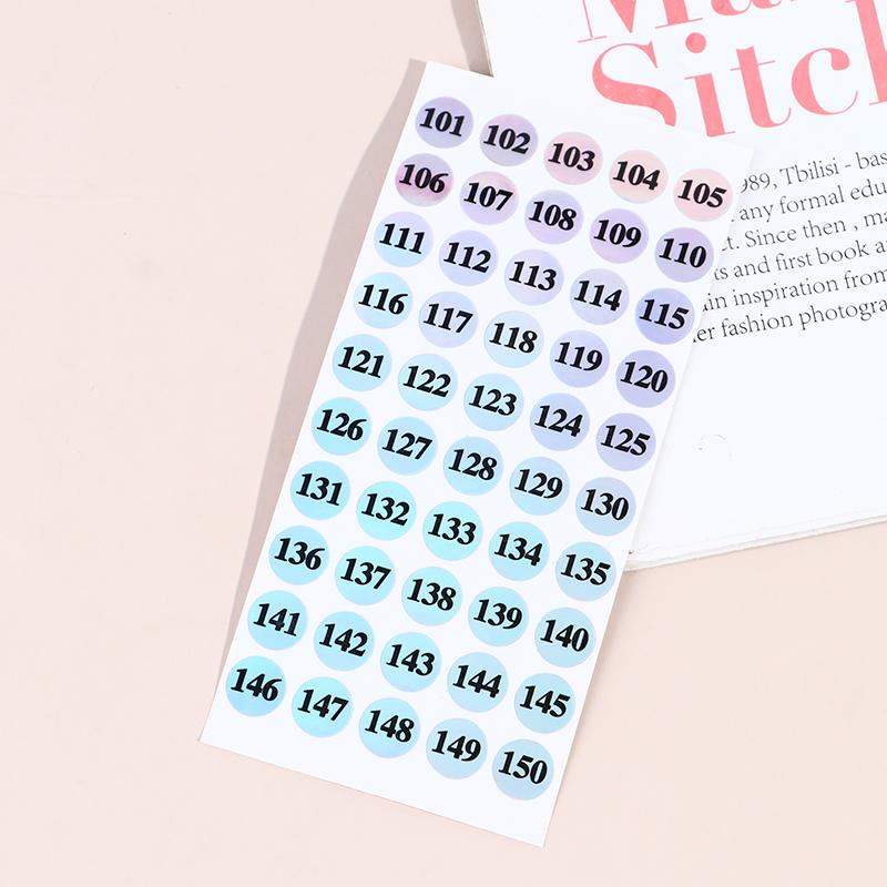 Cheap 1-250 Laser Number Label Stickers Nail Polish Lipstick Color Tags ...