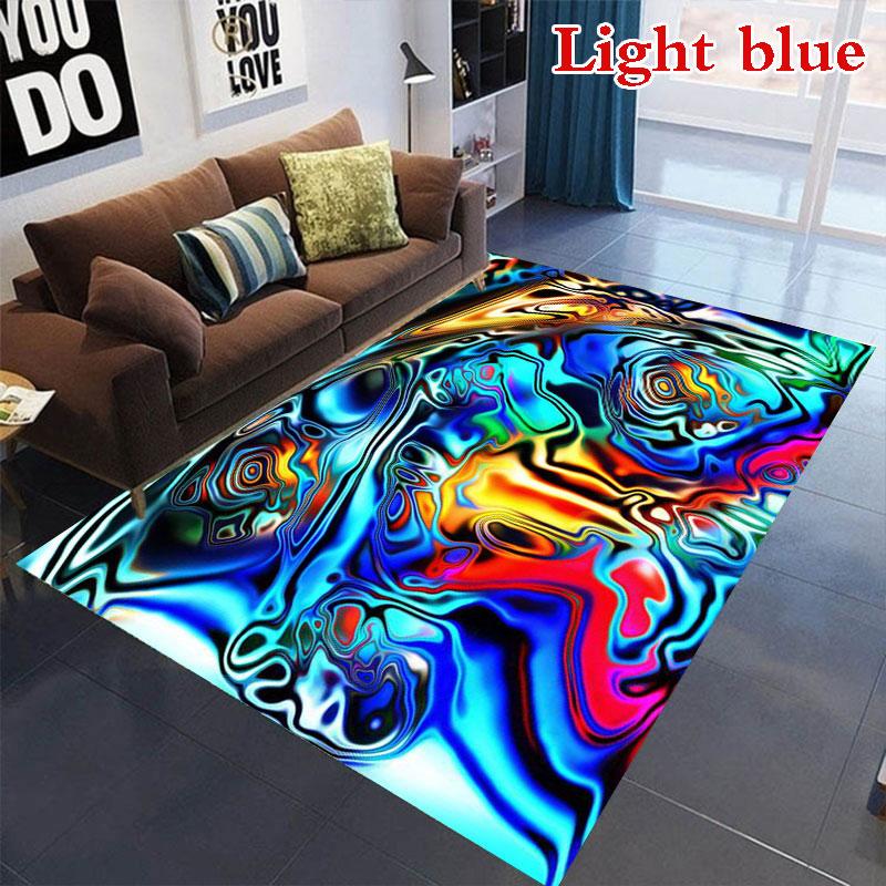 Buy 3D Print Patterned Area Mat Psychedelic Carpet Modern Non-slip ...